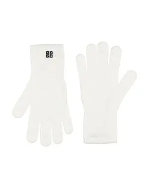 Givenchy Lightweight Wool Knit Gloves White