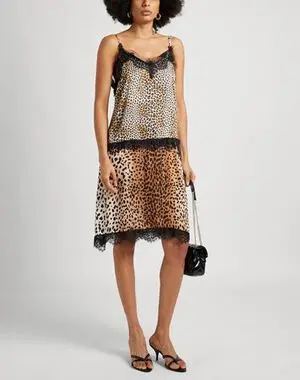 Liu Jo Leopard Print Midi Slip Dress