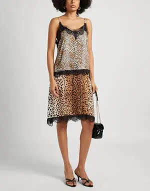 Liu Jo Leopard Print Midi Slip Dress