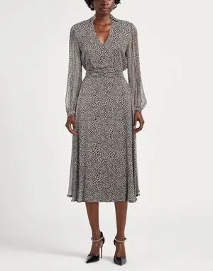 Liu Jo Leopard-print Midi Dress - Brown