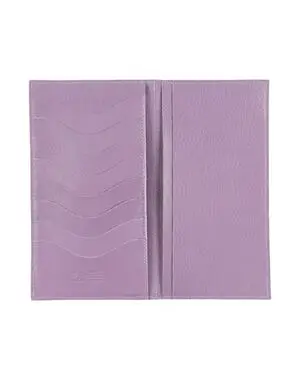 Il Bisonte Document Holder Tan Cowhide - Purple