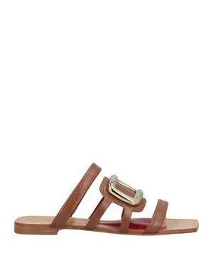 ROGER VIVIER Leather Sandals - Brown