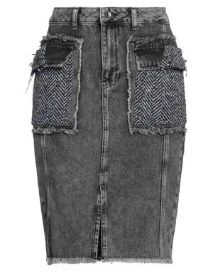 Liu Jo Denim Tweed Pencil Skirt