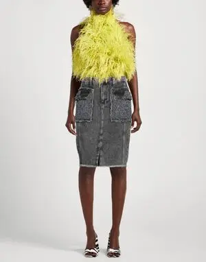 Liu Jo Denim Tweed Pencil Skirt