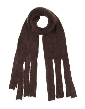 Alpha Studio Scarf Charcoal Wool, Polyamide - Brown