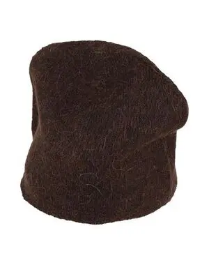 Alpha Studio Alpha Studio Mohair Wool Polyamide Beanie Brown