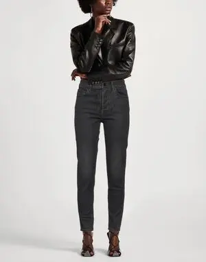 Armani Exchange Tapered Jeans With Brand Logo - Black