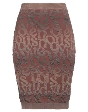 VIVIENNE WESTWOOD Knitted Midi Skirt - Brown