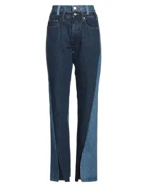 FRAME Straight-leg Jeans With Leather Trims