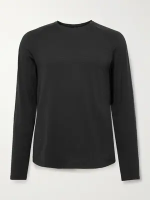 Lululemon License To Train Stretch Recycled-jersey T-shirt - Black