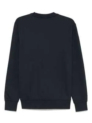 BOSS Flocked Logo Crewneck Sweatshirt