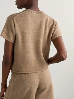THE ELDER STATESMAN Cashmere Sweater - Brown