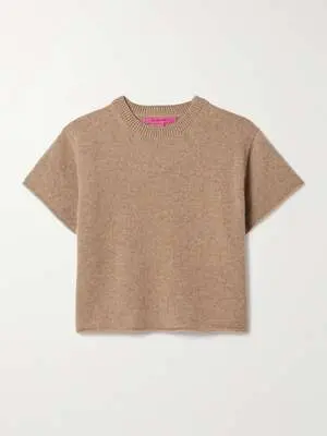 THE ELDER STATESMAN Cashmere Sweater - Camel