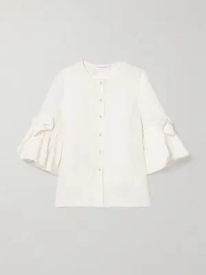 Carolina Herrera Bow Detail Tops