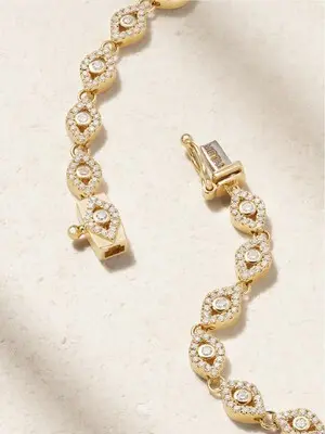 SYDNEY EVAN Small Evil Eye Diamond Necklace