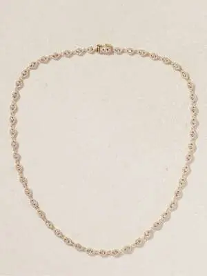 SYDNEY EVAN Small Evil Eye Diamond Necklace