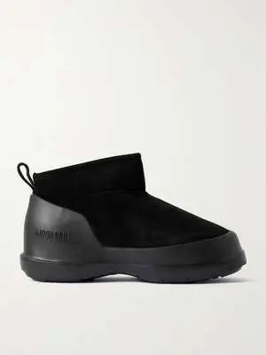 Moon Boot Luna Low Suede Boots - Black