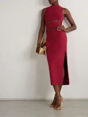 Cult Gaia River Embellished Midi Dress - Red