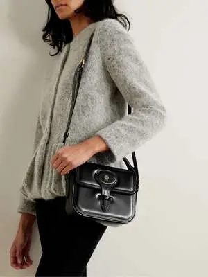 Bally Beckett Flat Mini Glossed-leather Tote - Black
