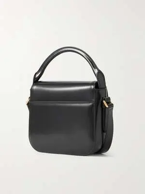 Bally Beckett Flat Mini Glossed-leather Tote - Black