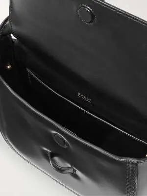 Bally Beckett Flat Mini Glossed-leather Tote - Black
