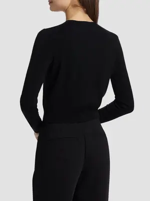 Carolina Herrera Wool Crewneck Cardigan