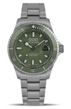 OUT OF ORDER Casanova Bracelet Watch - Olive Green