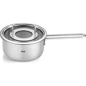 FISSLER Pure Collection Saucepan With Glass Lid - Stainless Steel