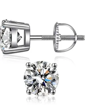 DONATELLO GIAN Name' Sterling Stud Earrings - Silver