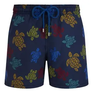 Vilebrequin Ronde Des Tortues Tricot Swim Shorts Bleu Marine