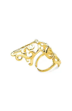 LUCY QUARTERMAINE Elements Armour Ring - Gold