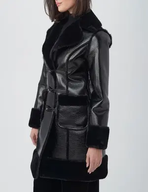 Trina Turk Prisley Shearling Coat
