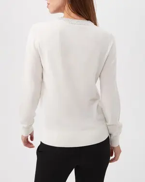 Trina Turk Laelia Crewneck - Winter White