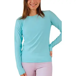 UV SKINZ Ls Crew Sun & Swim Shirt - Skyline