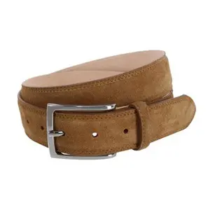 Trafalgar Armando Italian Suede 35mm Belt - Tan