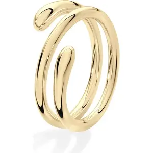 LUCY QUARTERMAINE Vermeil Coil Drop Ring - Gold