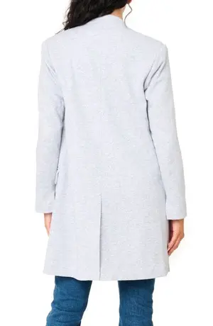 GIBSONLOOK Notch Collar Cotton-blend Jacket - Heather Grey