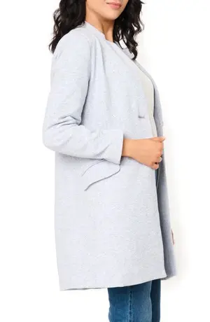 GIBSONLOOK Notch Collar Cotton-blend Jacket - Heather Grey