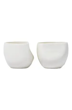 FORS STUDIO Medium Cupset Of 2 White