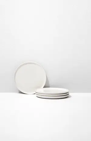 FORS STUDIO Small Plateset Of 4 White