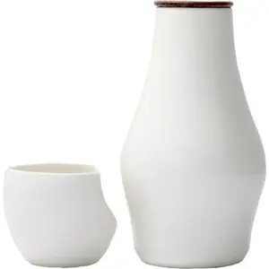 FORS STUDIO Carafe & Cup Set White