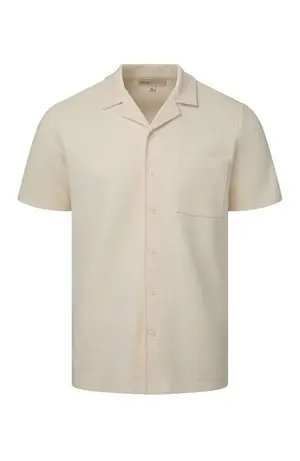 Onia Macro Waffle Vacation Shirt - Salt
