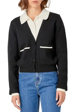 English Factory Pocket Cardigans For Women
