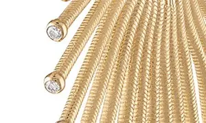 EDEN PRESLEY Roar Lion Diamond Extra Large Hoop Earrings
