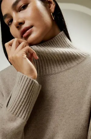 Lilysilk Turtleneck Relaxed-fit Cashmere Sweater