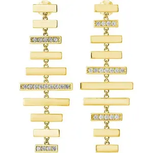LUCY QUARTERMAINE Wind Chime Dangle Earrings - Gold