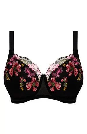 Elomi Teagan Padded Underwire Half Cup Bra - Rainbow