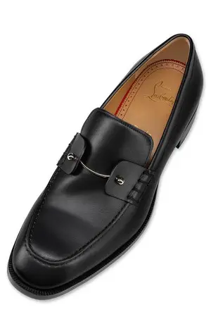 CHRISTIAN LOUBOUTIN Chambelimoc Flat Loafer - Black