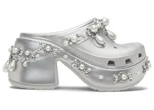 CROCS Siren Clog Simone Rocha Spiked - Silver