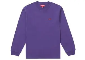 Supreme Small Box Long Sleeve Tee Shirt - Purple